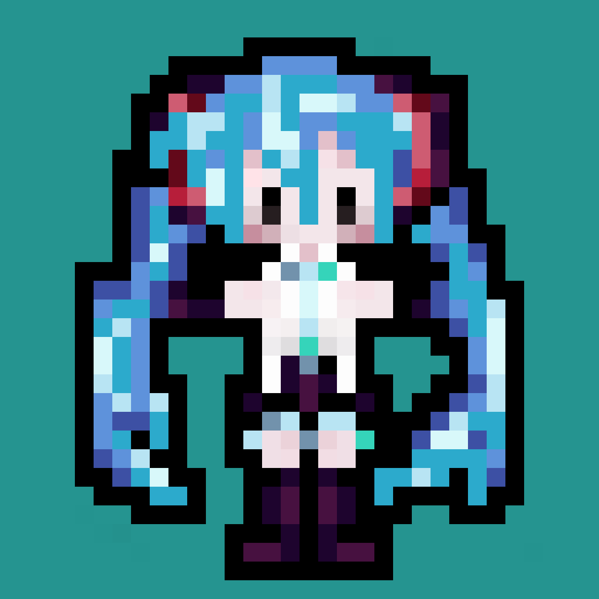 Pixilart - Hatsune Miku by fru1tyka1