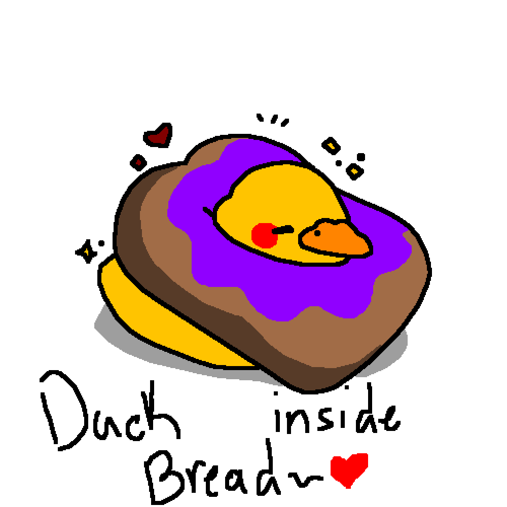 Pixilart - Bread Duck base by kay13