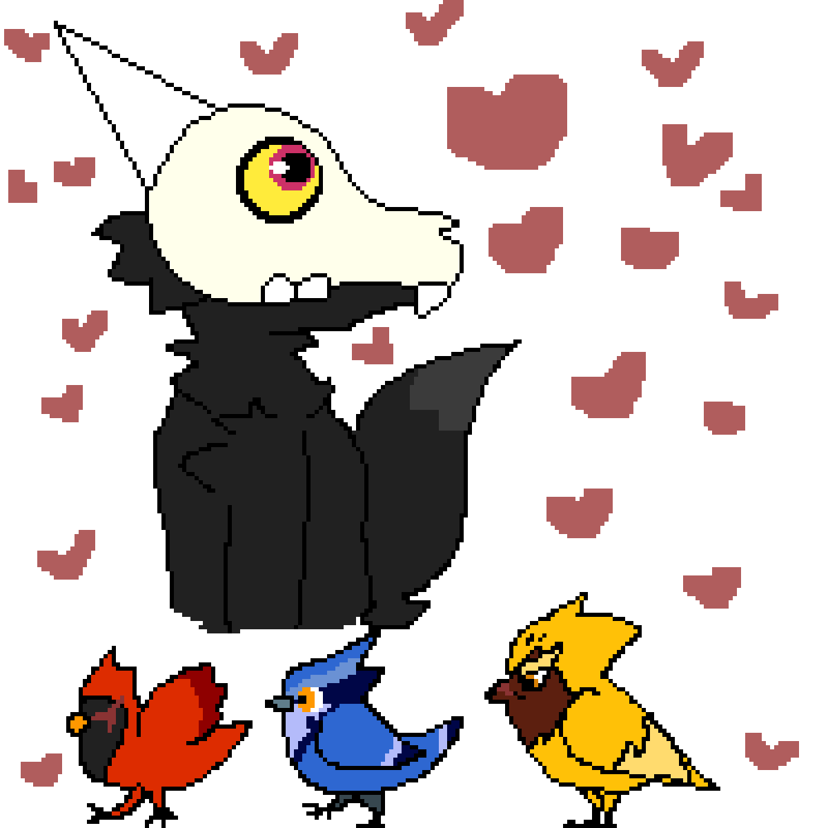 Pixilart - King and the Bird Palisman by PupperDoggers