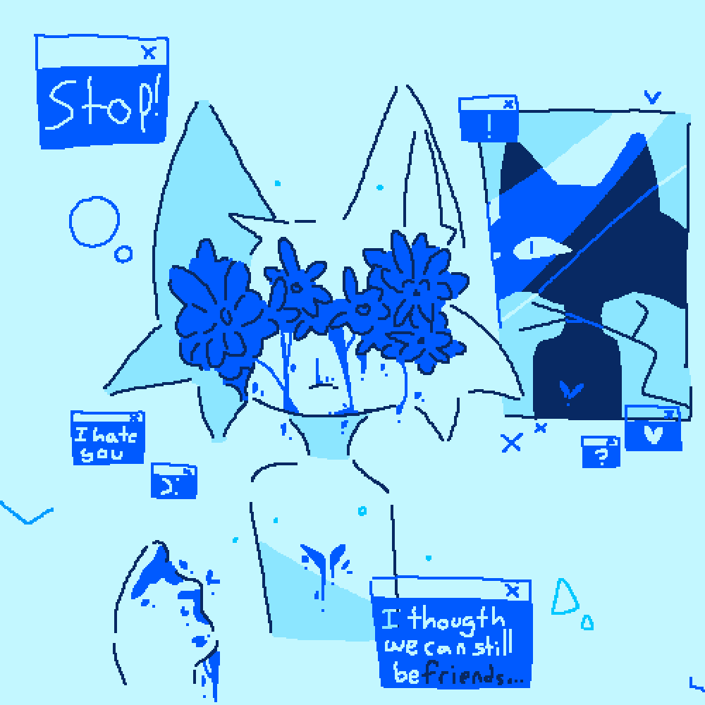 blue channel by browniecatt - Pixilart