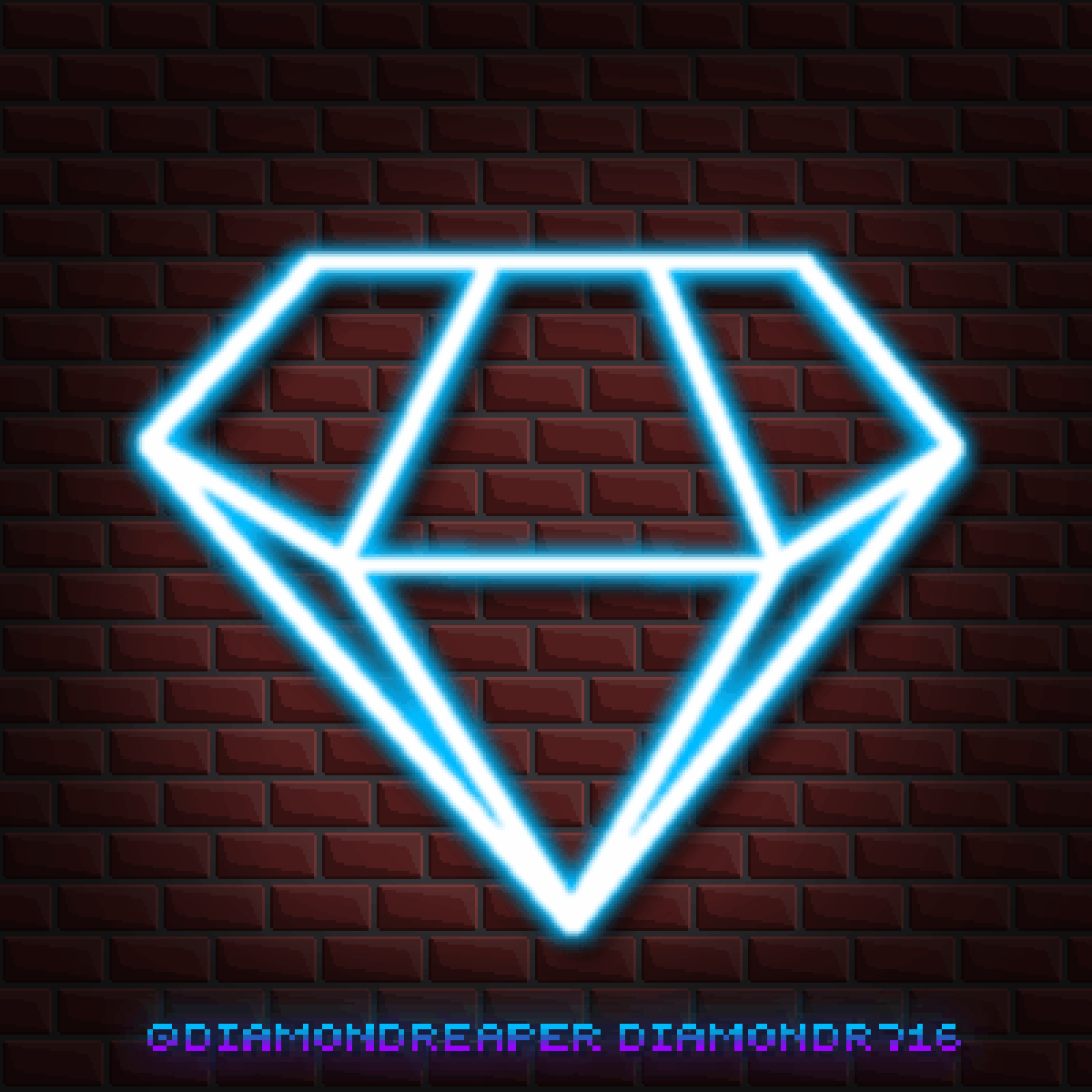 Pixilart - Diamond Neon Light Sign by DiamondReaper