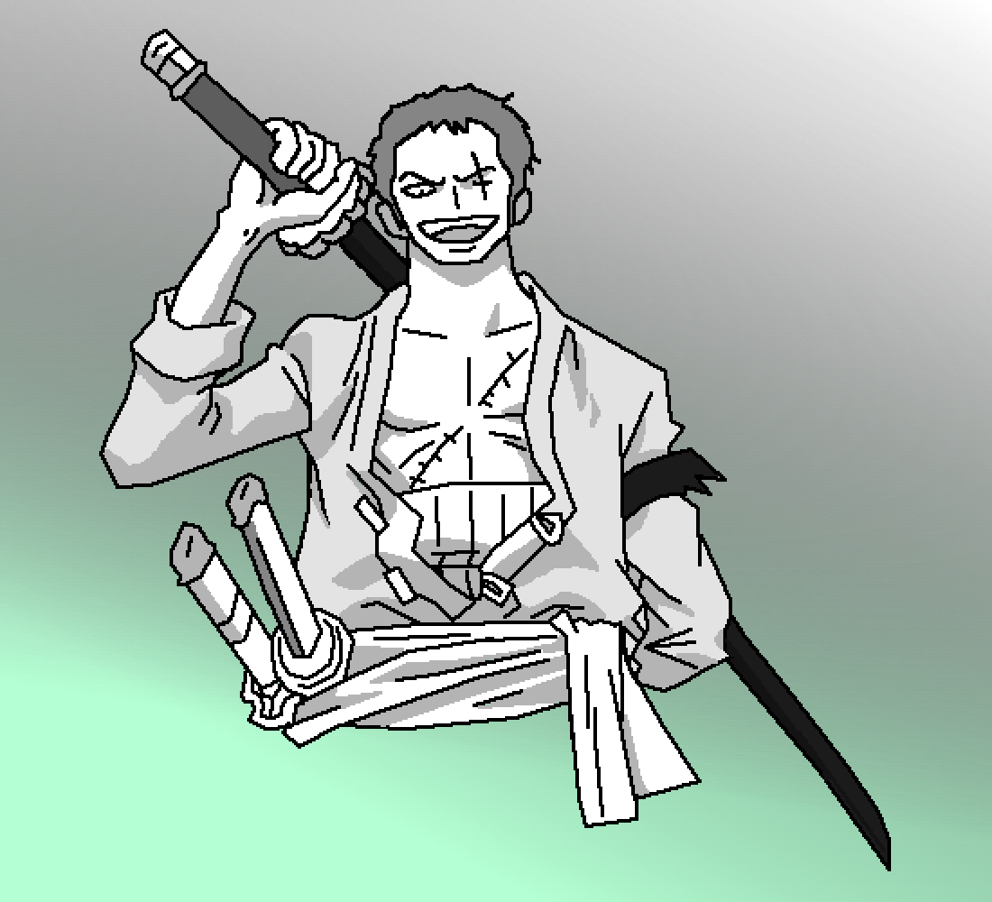 Pixilart - Zoro Base by biono