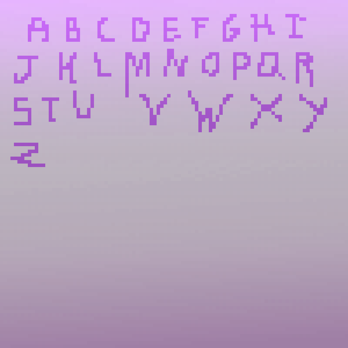 Pixilart - Making my custom font p1 by Ahimsushi