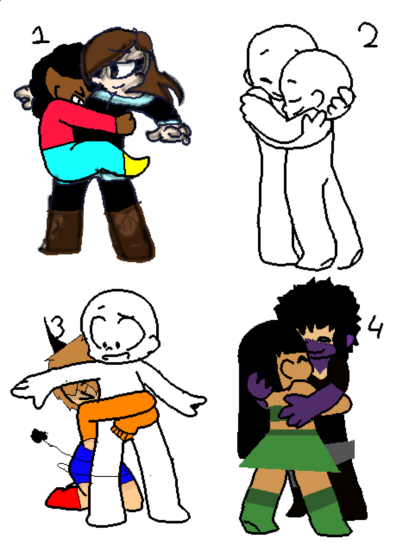 Pixilart - HUGSS by Emannianna410