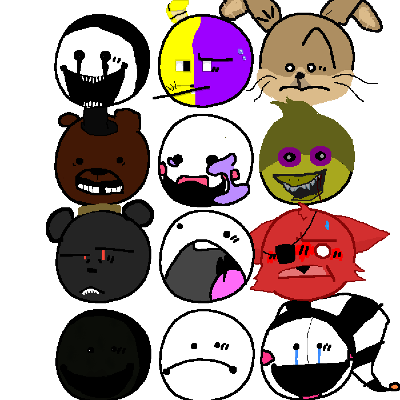 Pixilart - add a fnaf face!!!!!!!! (mine is william by WillyAfTonOFun