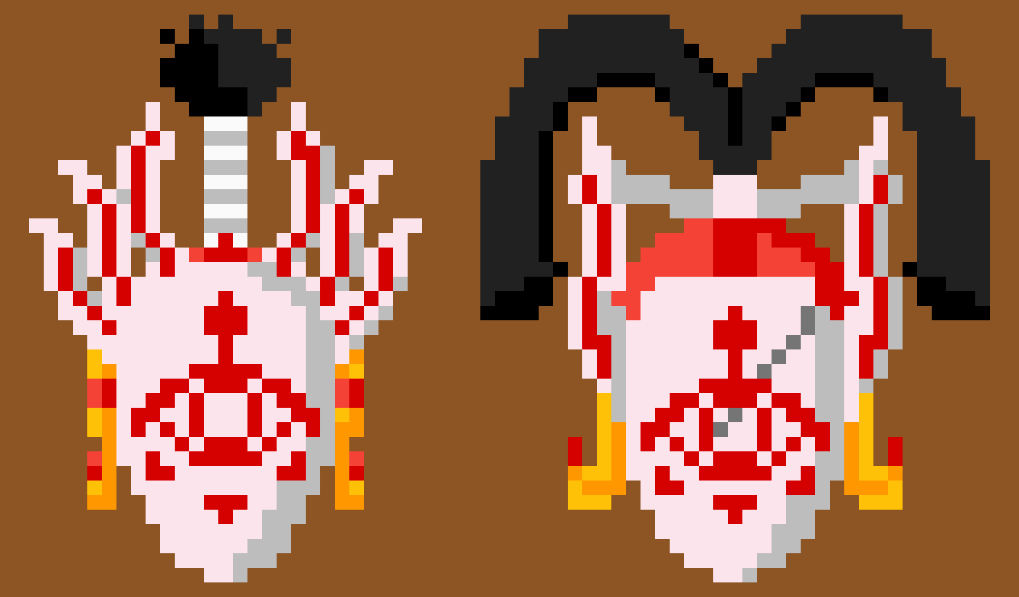 Pixilart - Master Kohga and Sooga Head Sprites by MausoLeum
