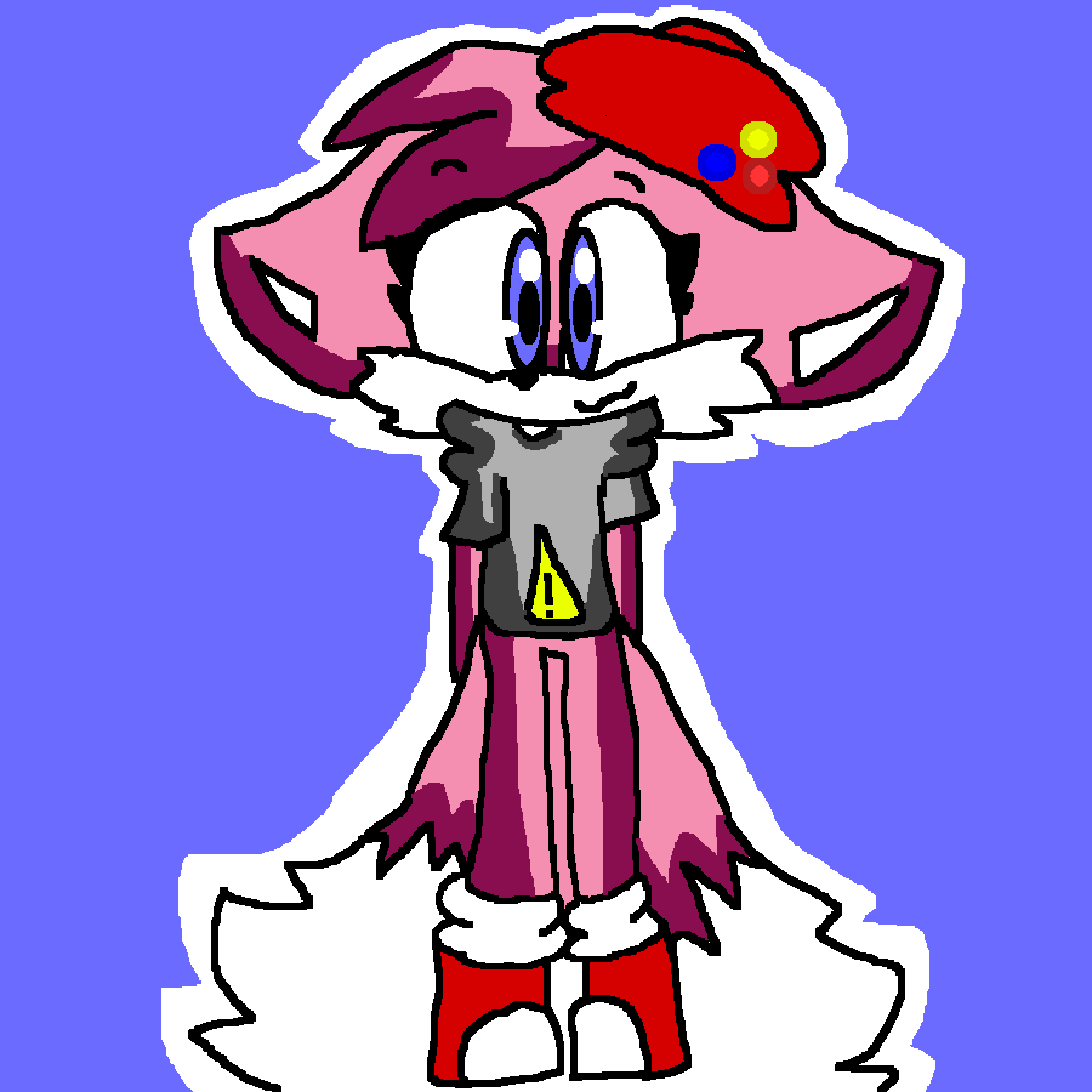 Pixilart - Bubble gum the fox (FANART) by CutelittleUwU