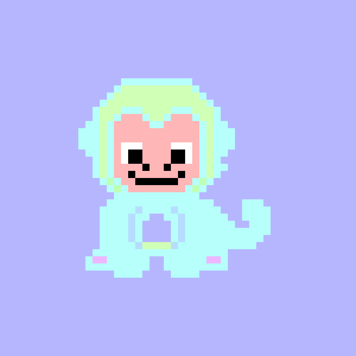 Pixilart - Pastel monkey by BlueFlameXD