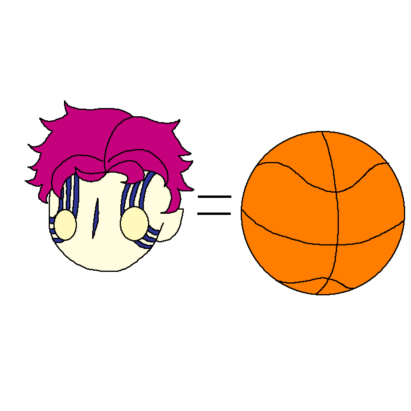 Pixilart - akaza is a basketball by DuskisArt