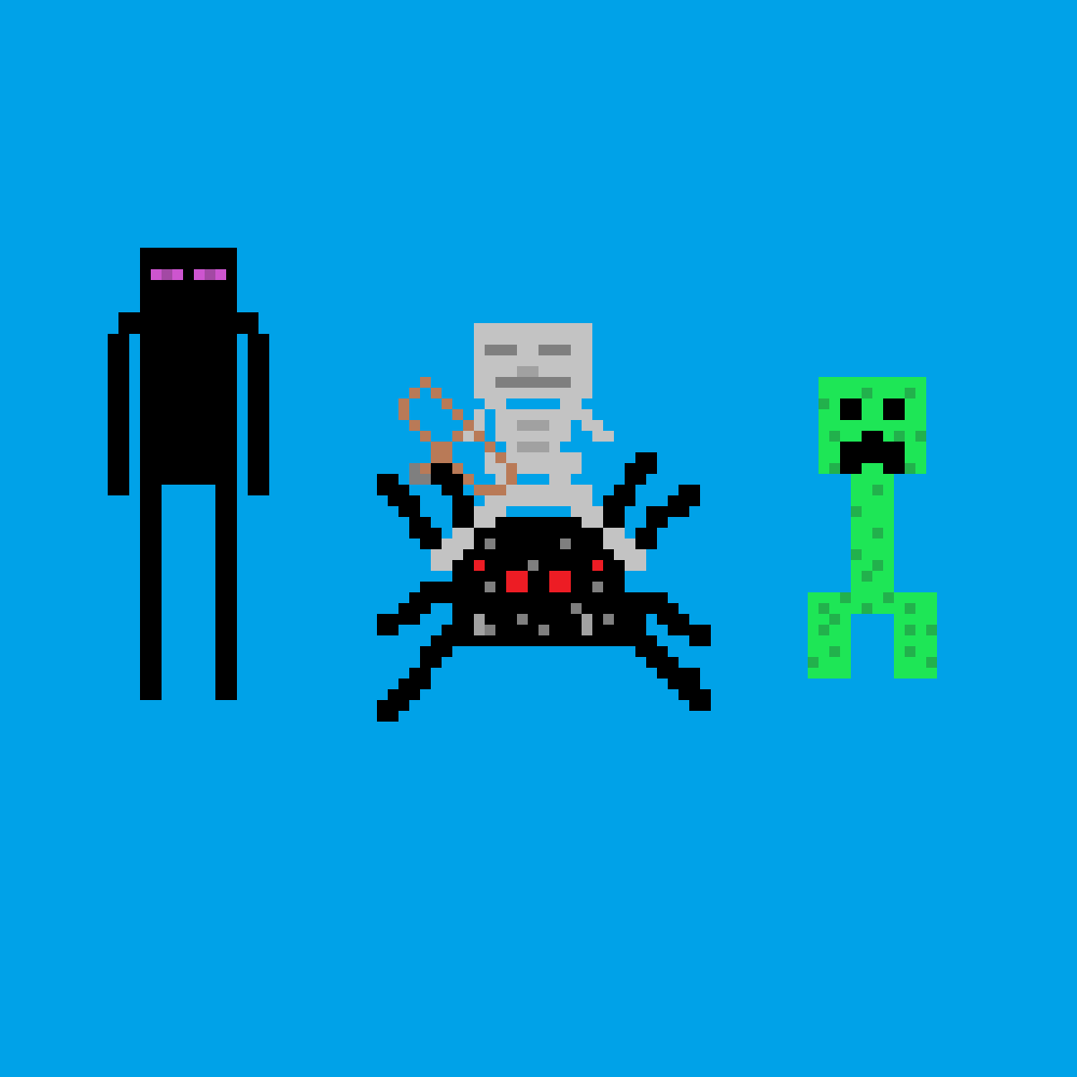 Pixilart - Minecraft Mobs by Elmo20