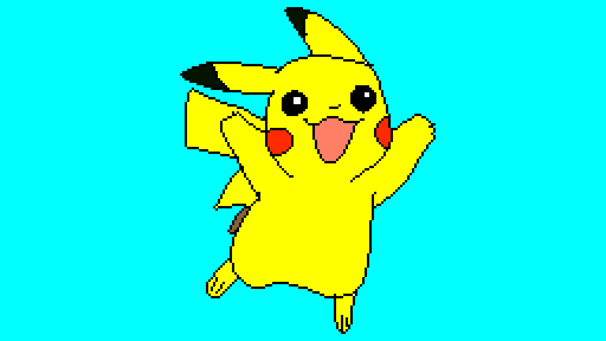 Pixilart - Pikachu base by PixelChim