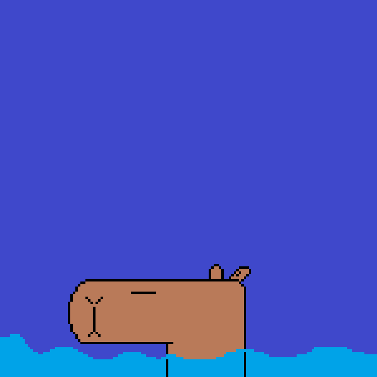Pixilart - capybara by SHrek-Is-LIfE-2