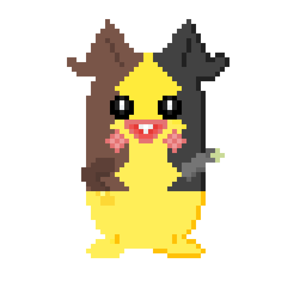 Pixilart - 💀 my attempt of morpeko by xmeme