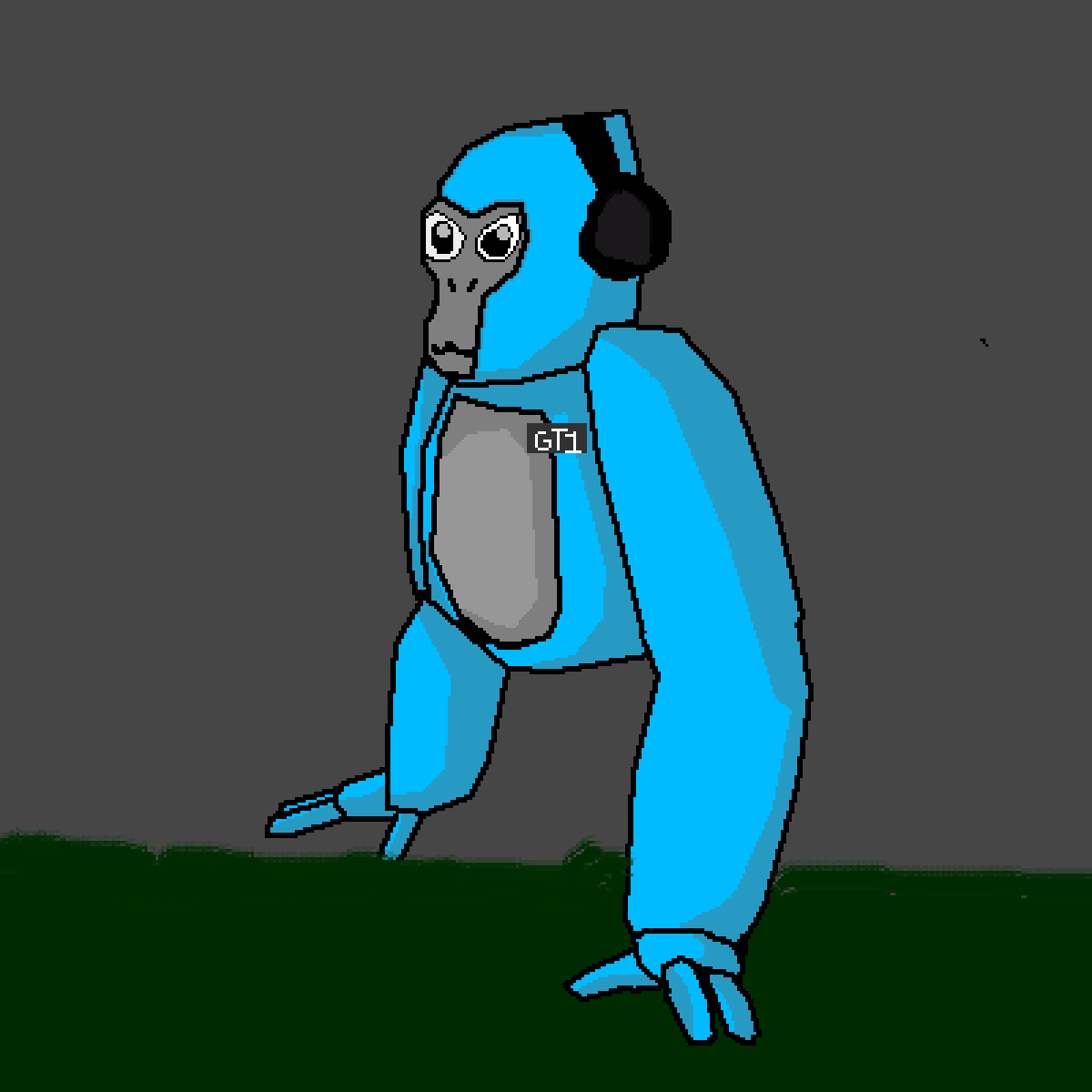 Pixilart - gorilla tag monke by Spicy123