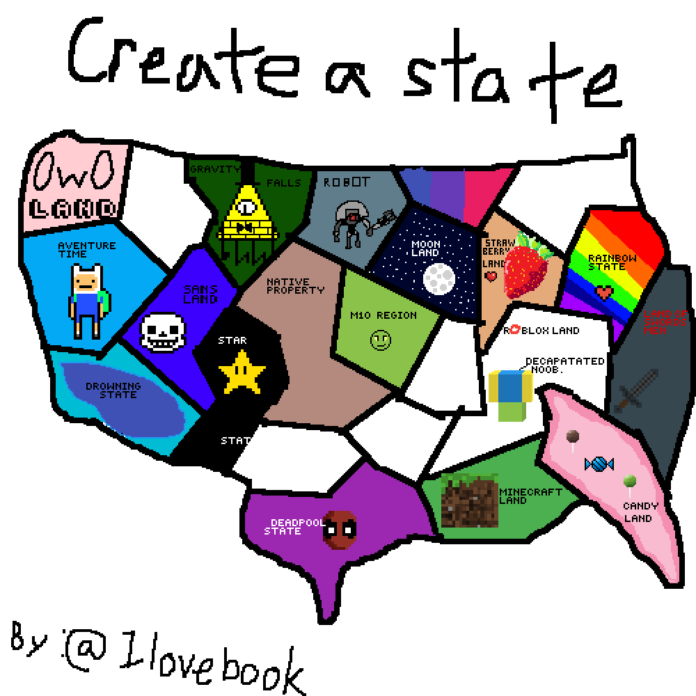 Pixilart - create a state by TheEggManFan