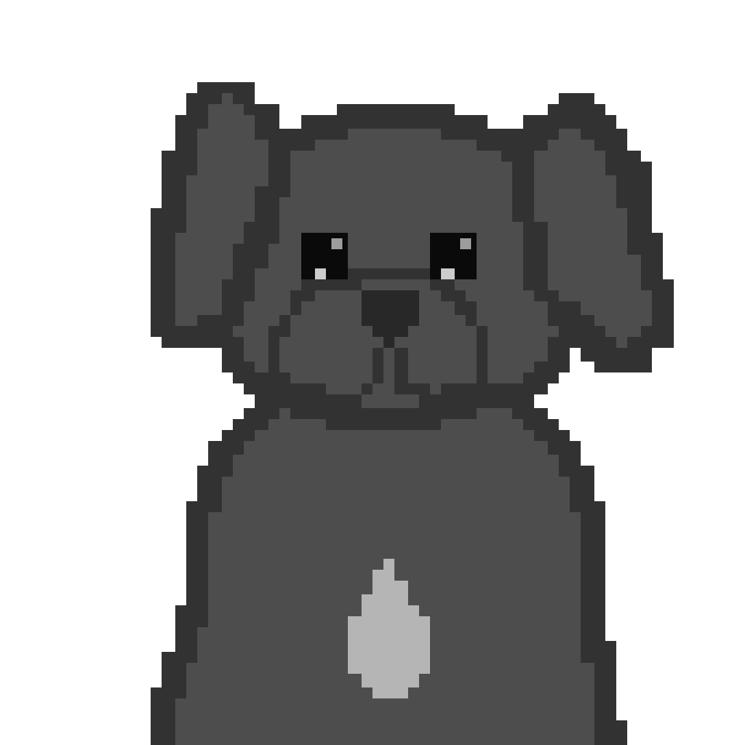 Pixilart - black Pug bork gif by PotatoLord04