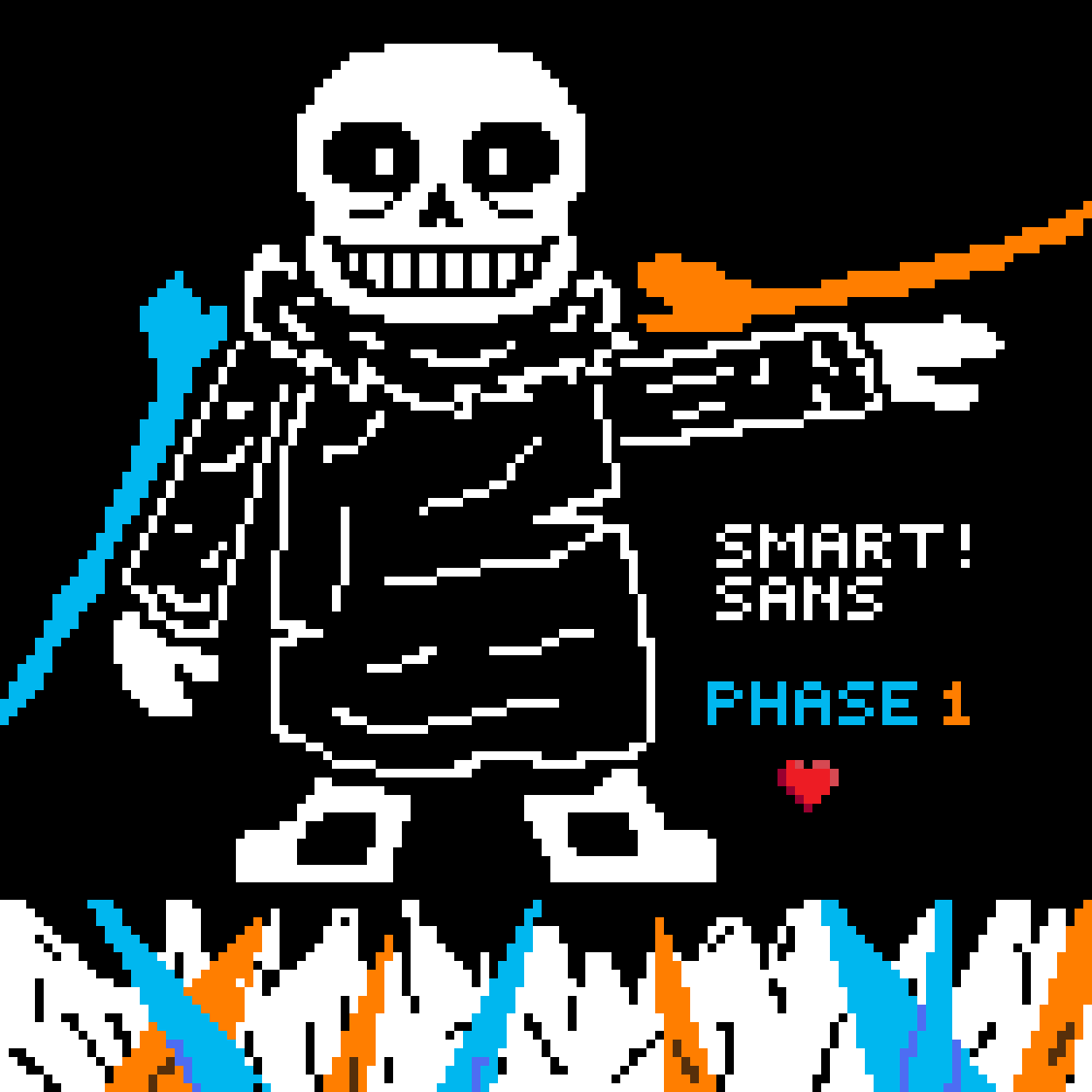 Pixilart - smart! sans by Bad-time-maker
