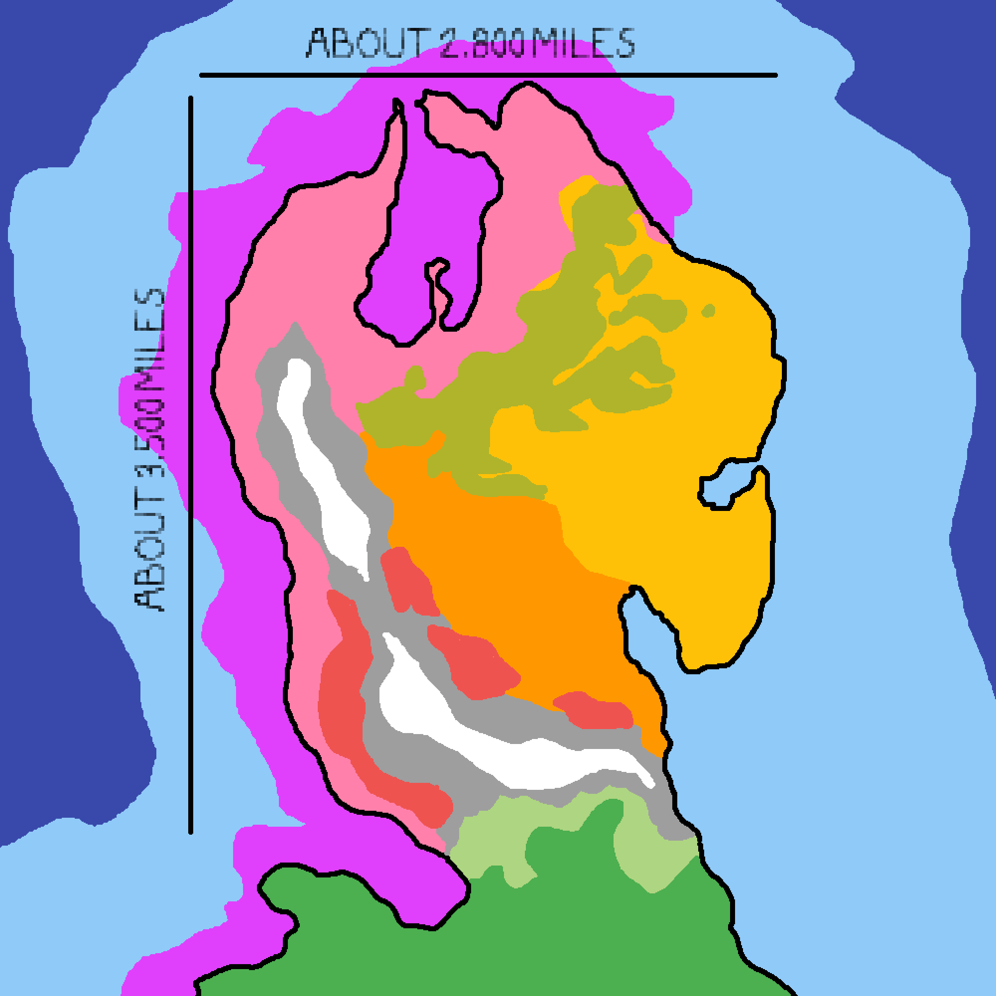 Pixilart - The Northern Continent by BasiltheBobcat