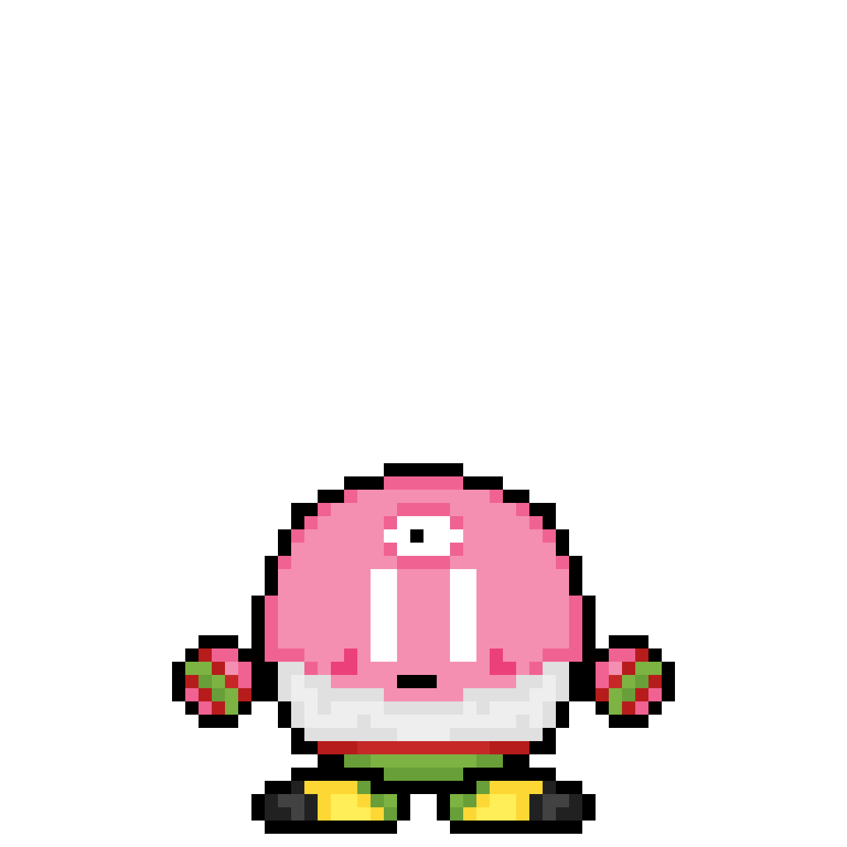 Pixilart - Tienshinhan Kirby -Cell Saga Outfit 1- by Techonic