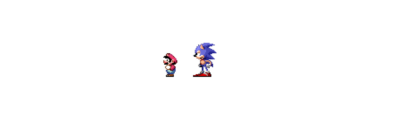 Pixilart Super Bad Mario And Sonic Dancing By Jmear Collins96 