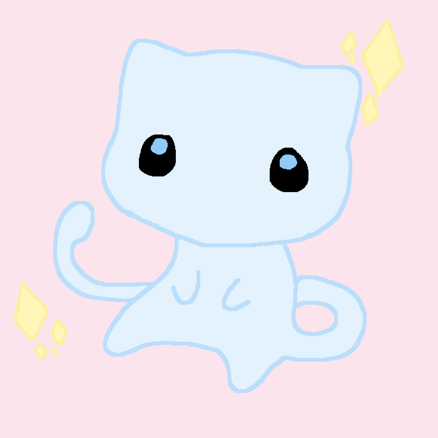 Pixilart - Mew shiny by Sam400