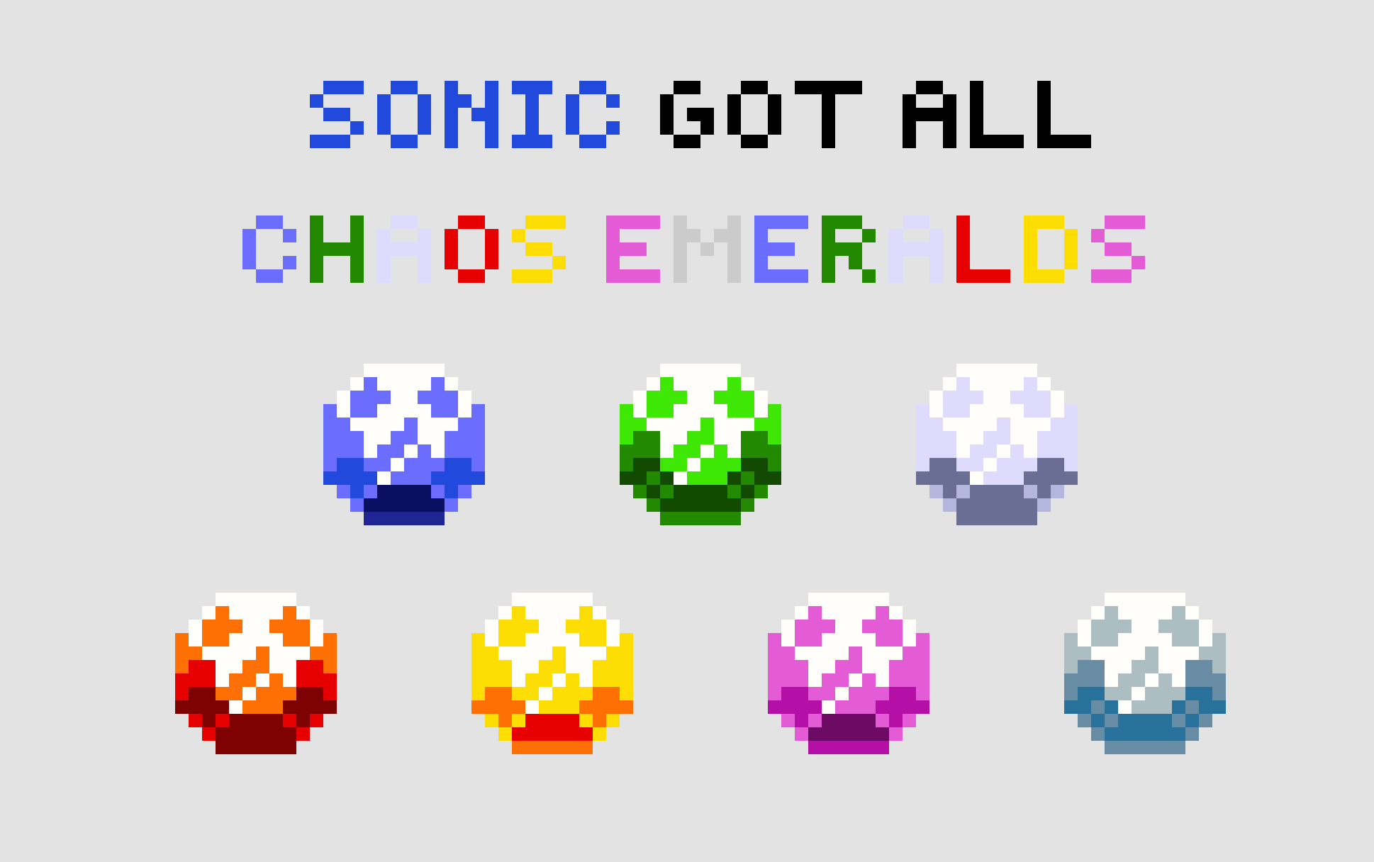 Pixilart - !!SONIC GOT ALL CHAOS EMERALDS!! by Chris-oc
