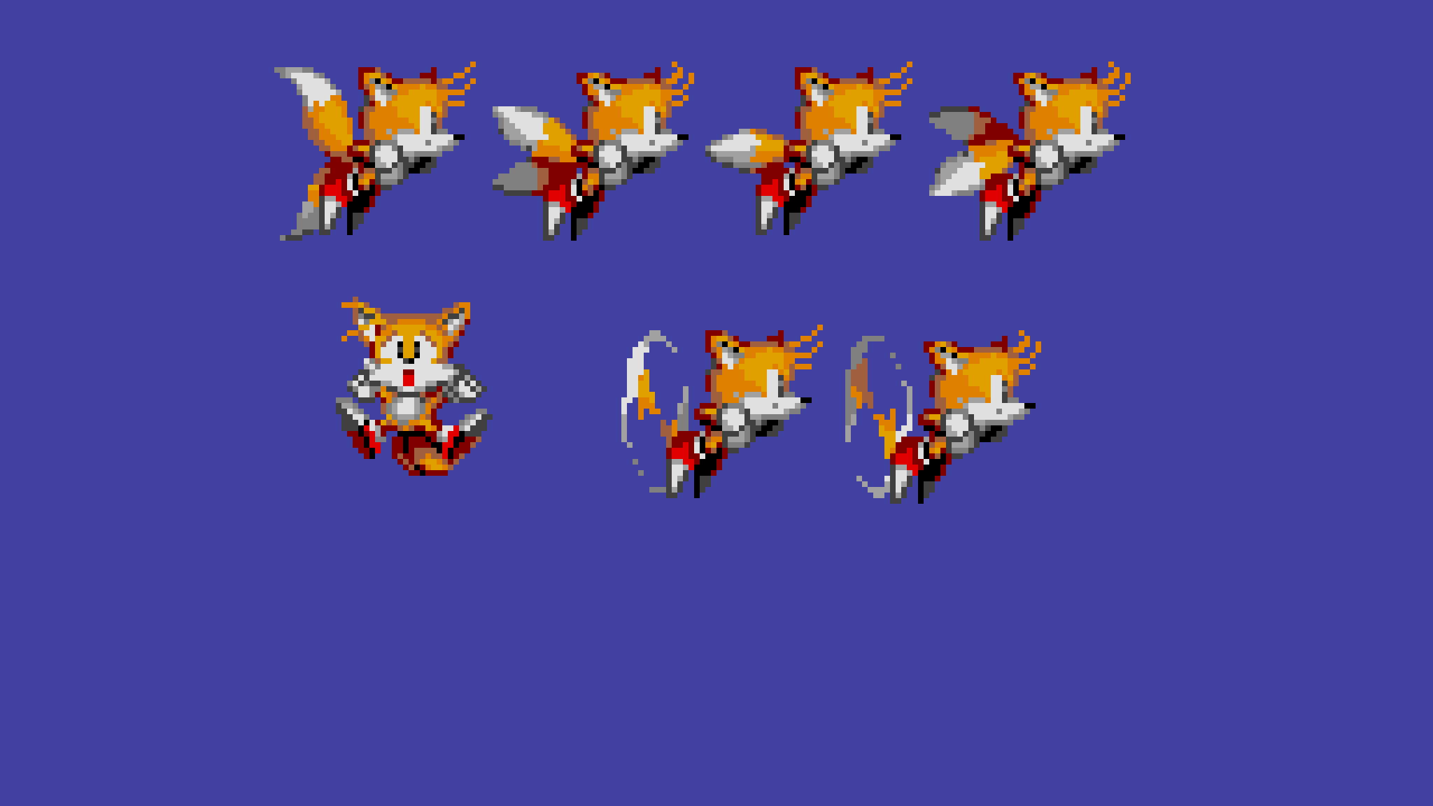 Pixilart - Tails sprites Free (beta) by Felipebsaga