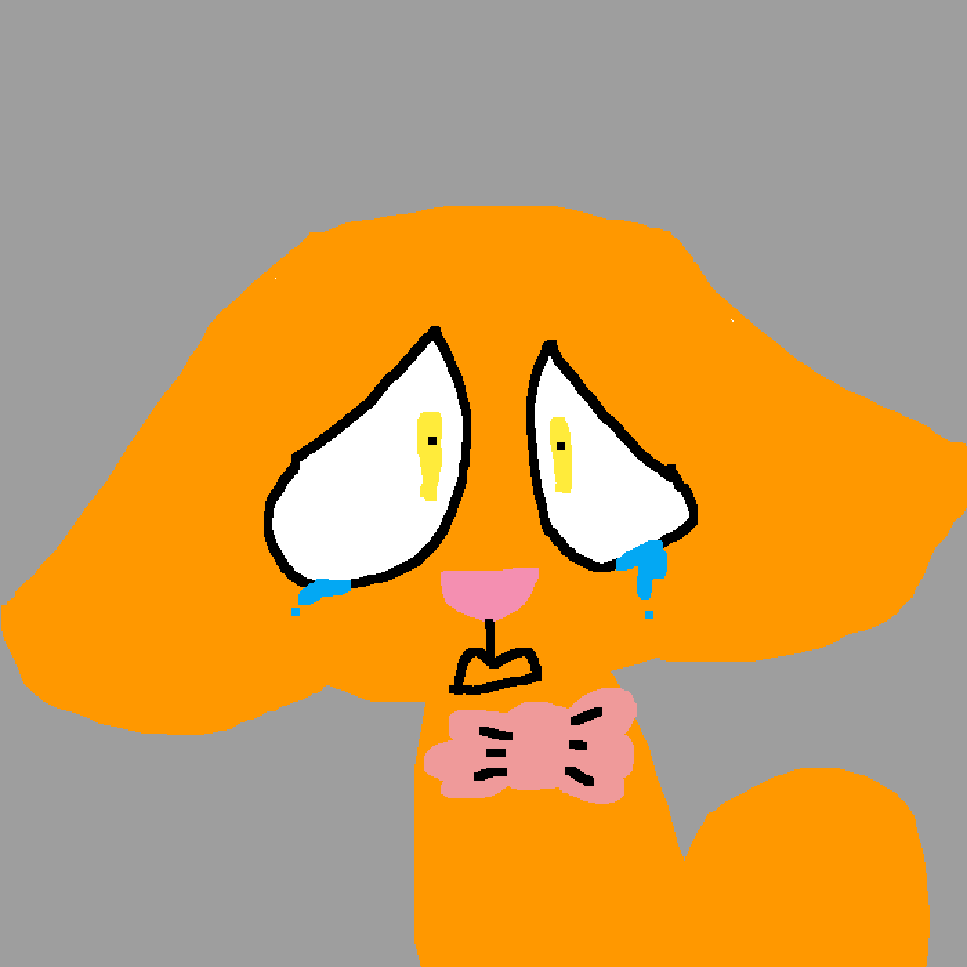 Pixilart - very sad and gory cat by Chofilofi