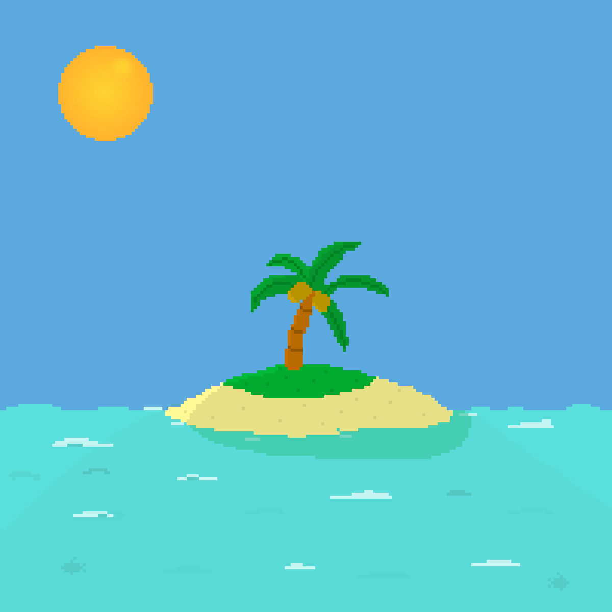 Pixilart - An Island at a random place by Hkk1212