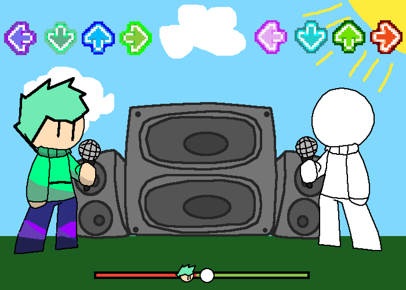 Pixilart - fnf collab base by echo-heathcliff