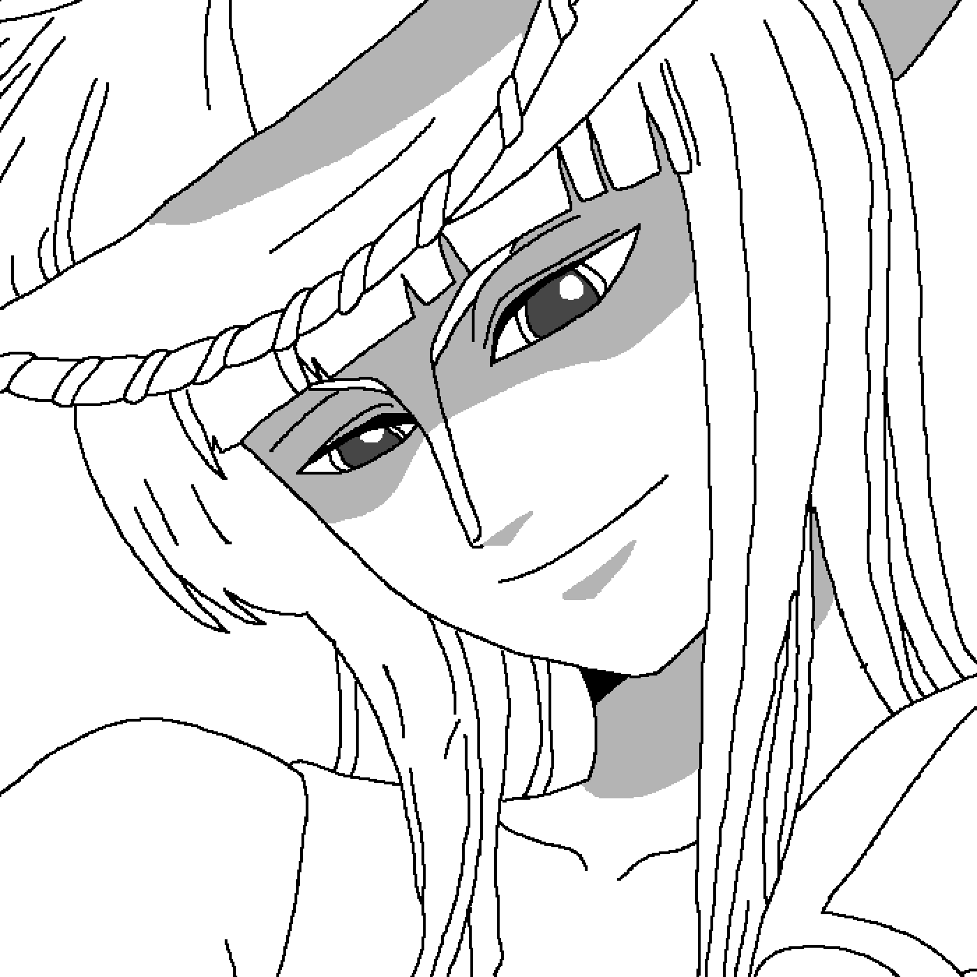 Pixilart - Nico Robin Base by shadesofstars