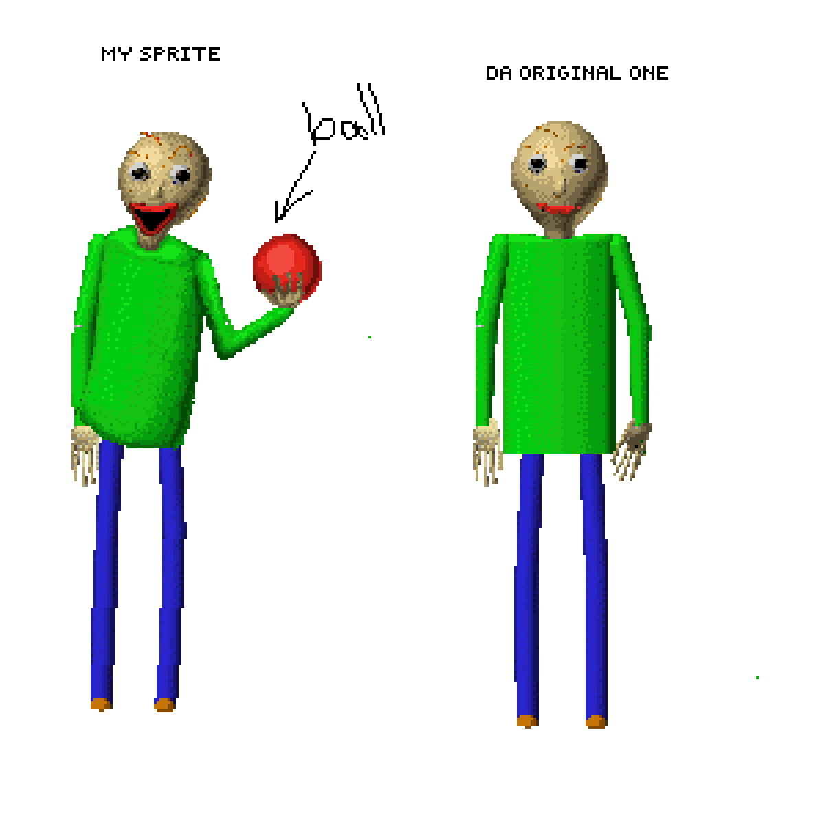 Pixilart - Baldi's ballin by Sadot2