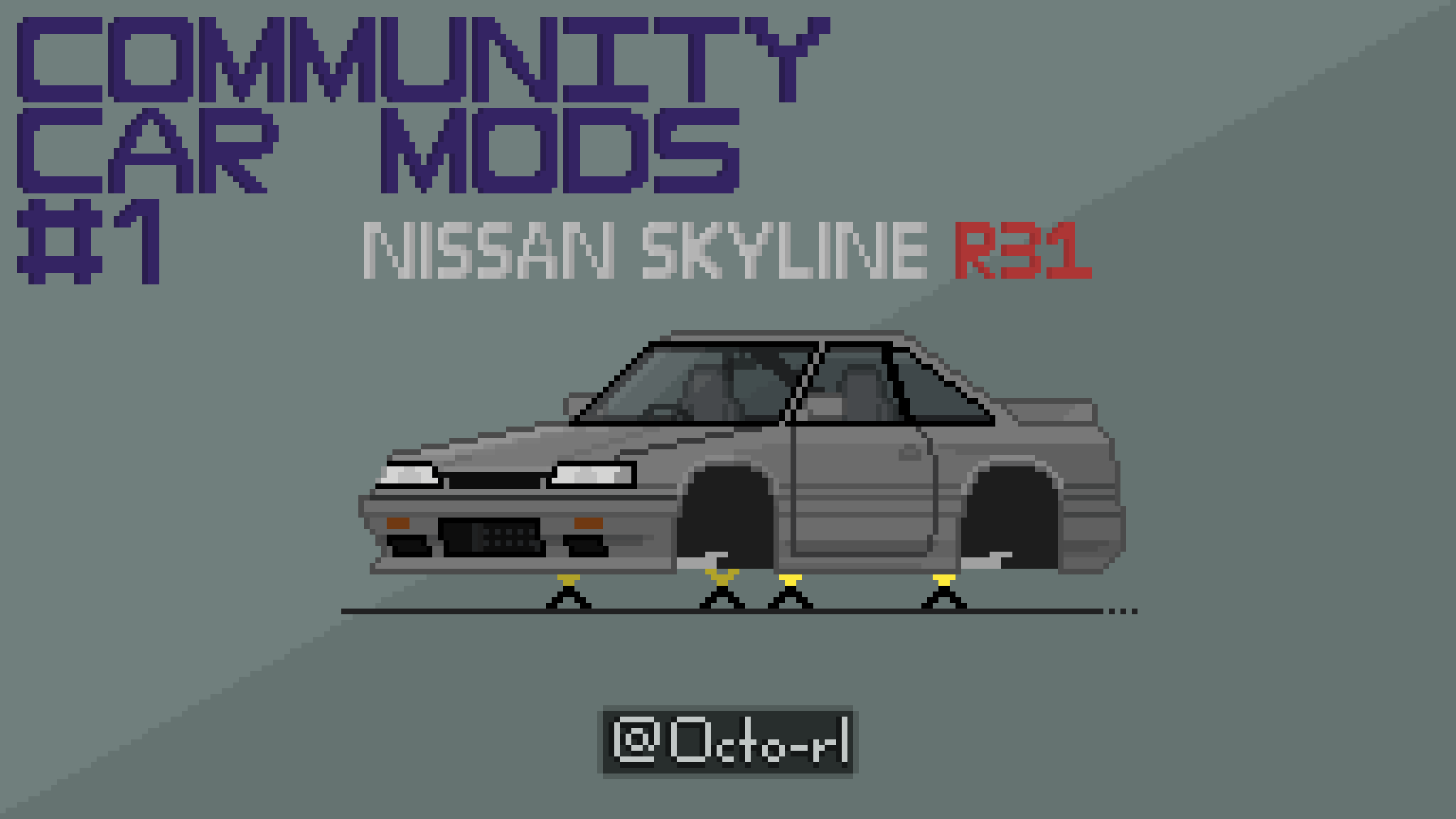 Pixilart - Community Car Mods #1: Nissan Skyline R31 by Octo-rl