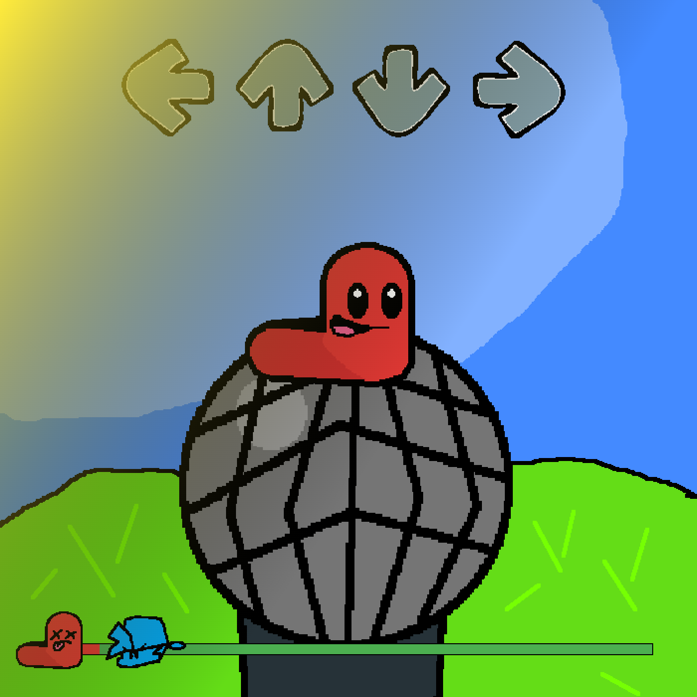 Pixilart - FNF VS Worm song concept by EclipseDrawz