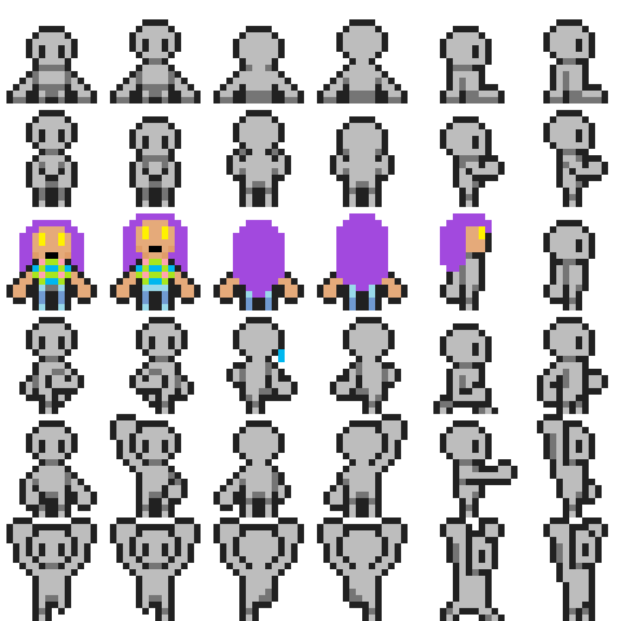 Pixilart - GB Topdown Animation Base by LeeleeTheBoss