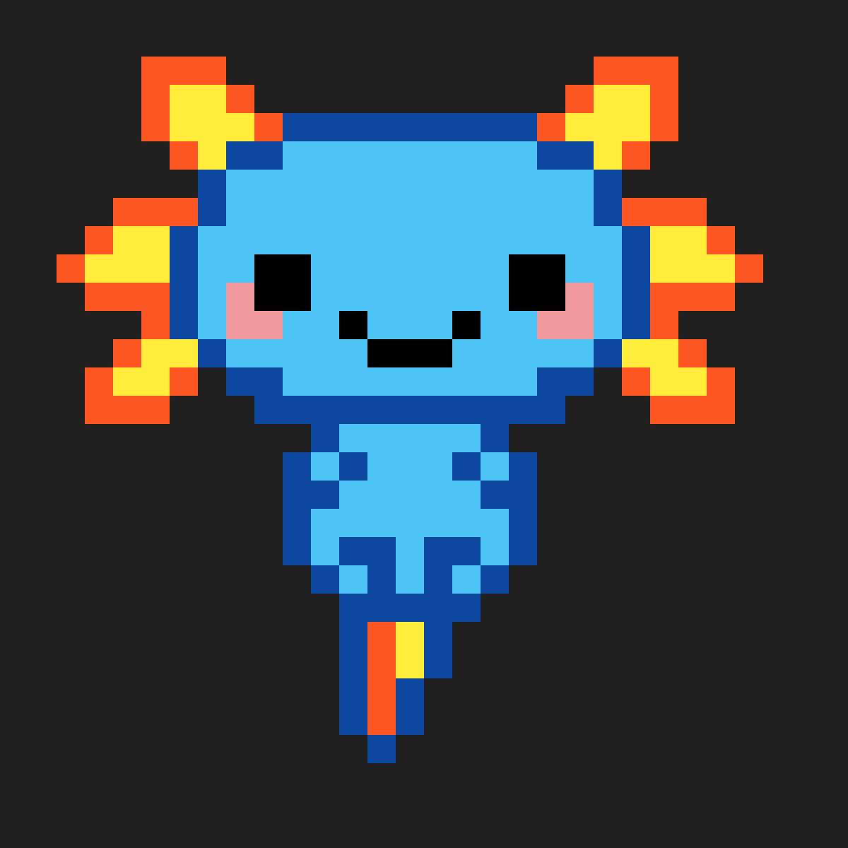 Pixilart - Axolotl ajolote by Atzin