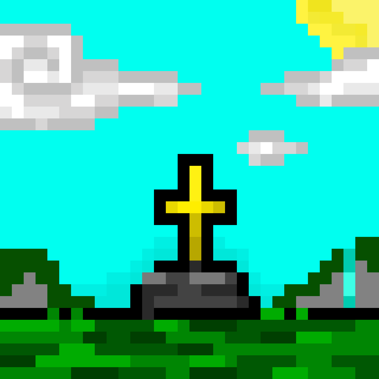 Pixilart - Excalibur by Pixel-cube