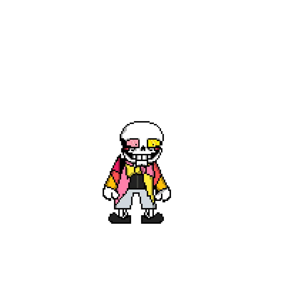 Pixilart - sans-ton laughing sprite by whyhellosportsy