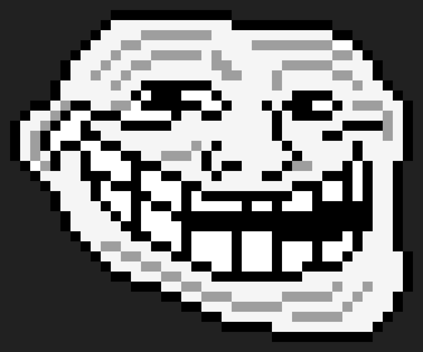 Pixilart - Troll Face by Artisfunlol123
