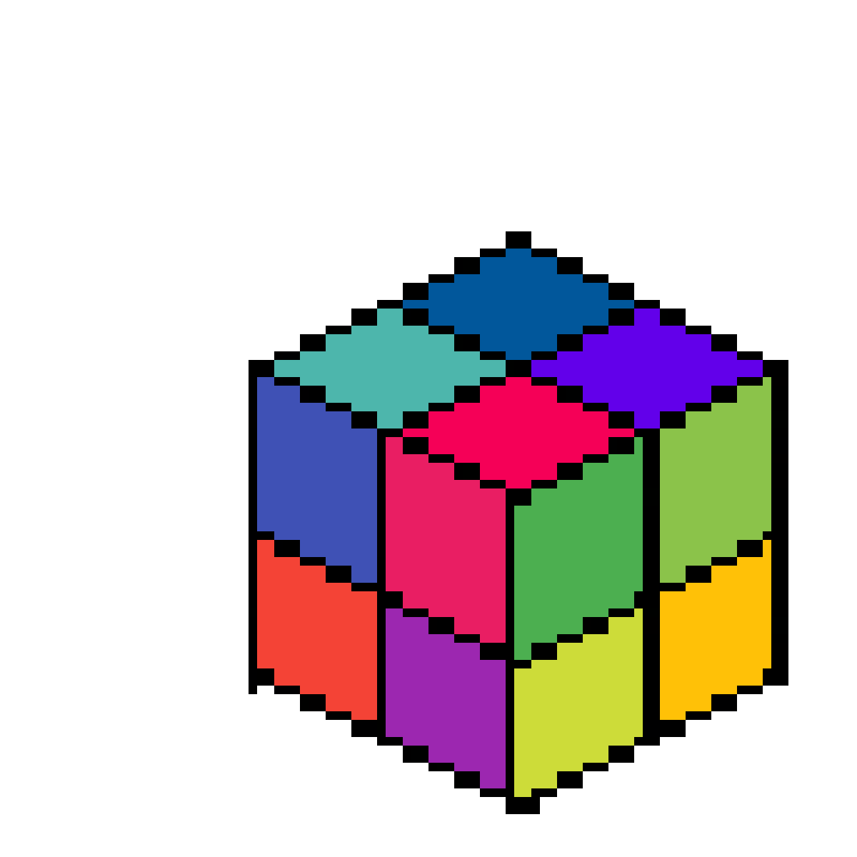 Pixilart - cool rubix cube by wolfies-art