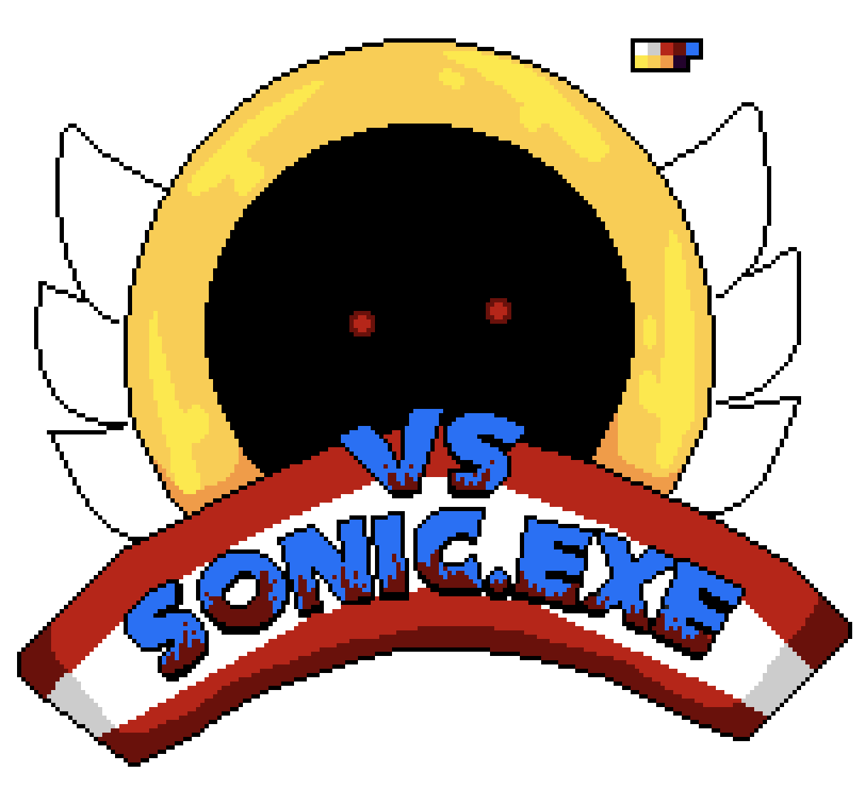 Pixilart - Old Sonic EXE logo by skid-fnf
