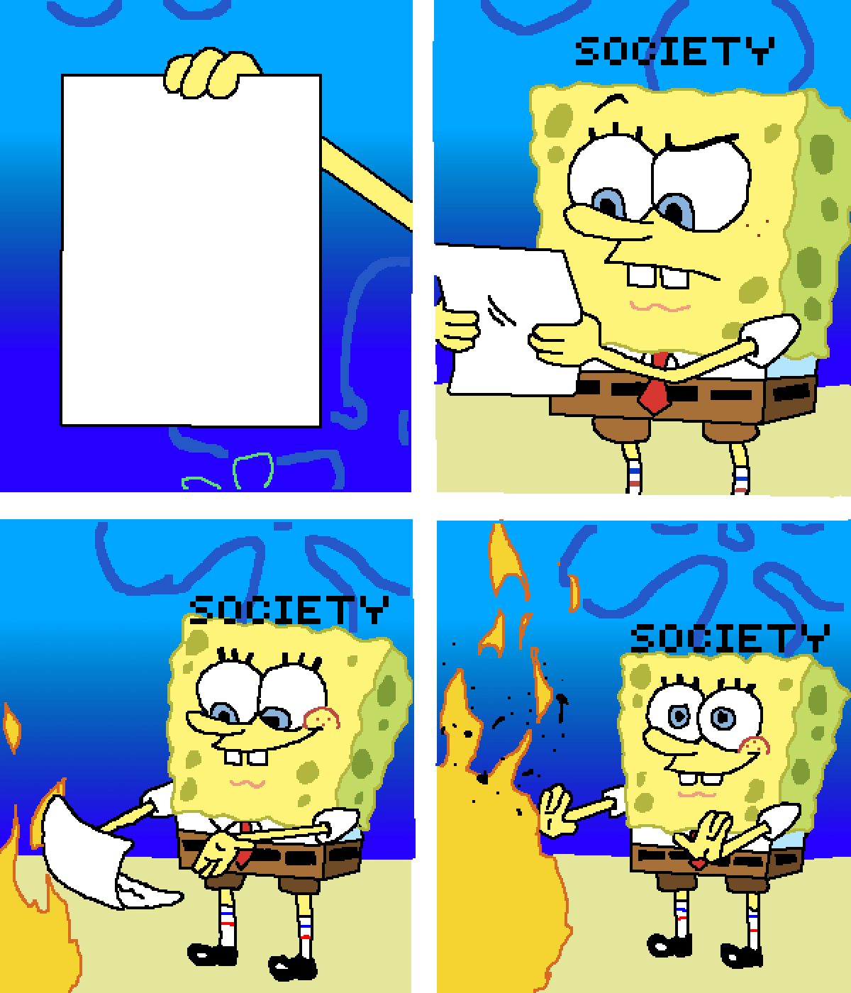 Pixilart - SpongeBob base by CertifiedEmo