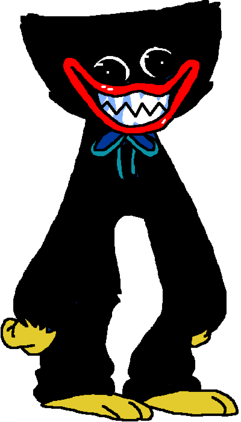Pixilart - Huggy Wuggy black v by wildman924