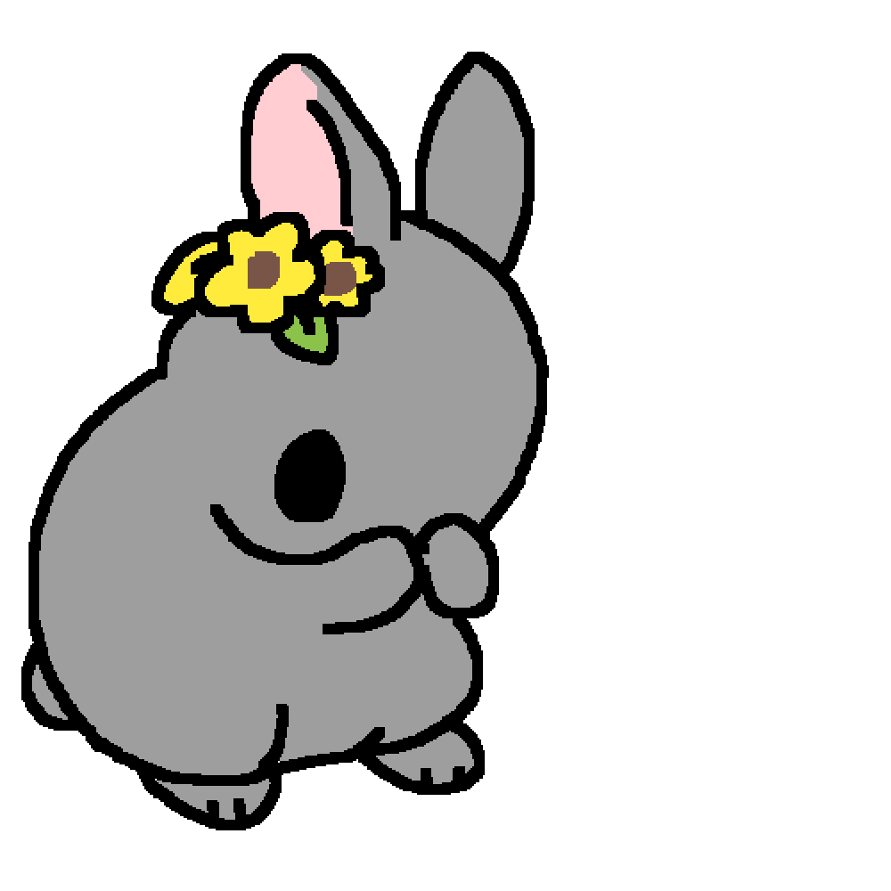 Pixilart - Cute Bunny Base by SkysArt