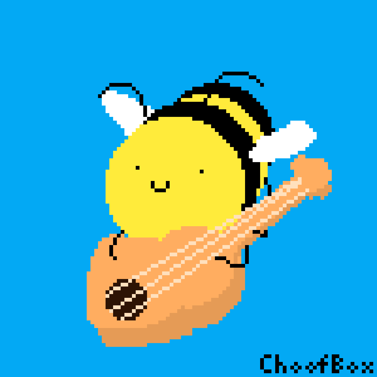 Pixilart - guitar bee. from groovydominoes52 by ChoofBox