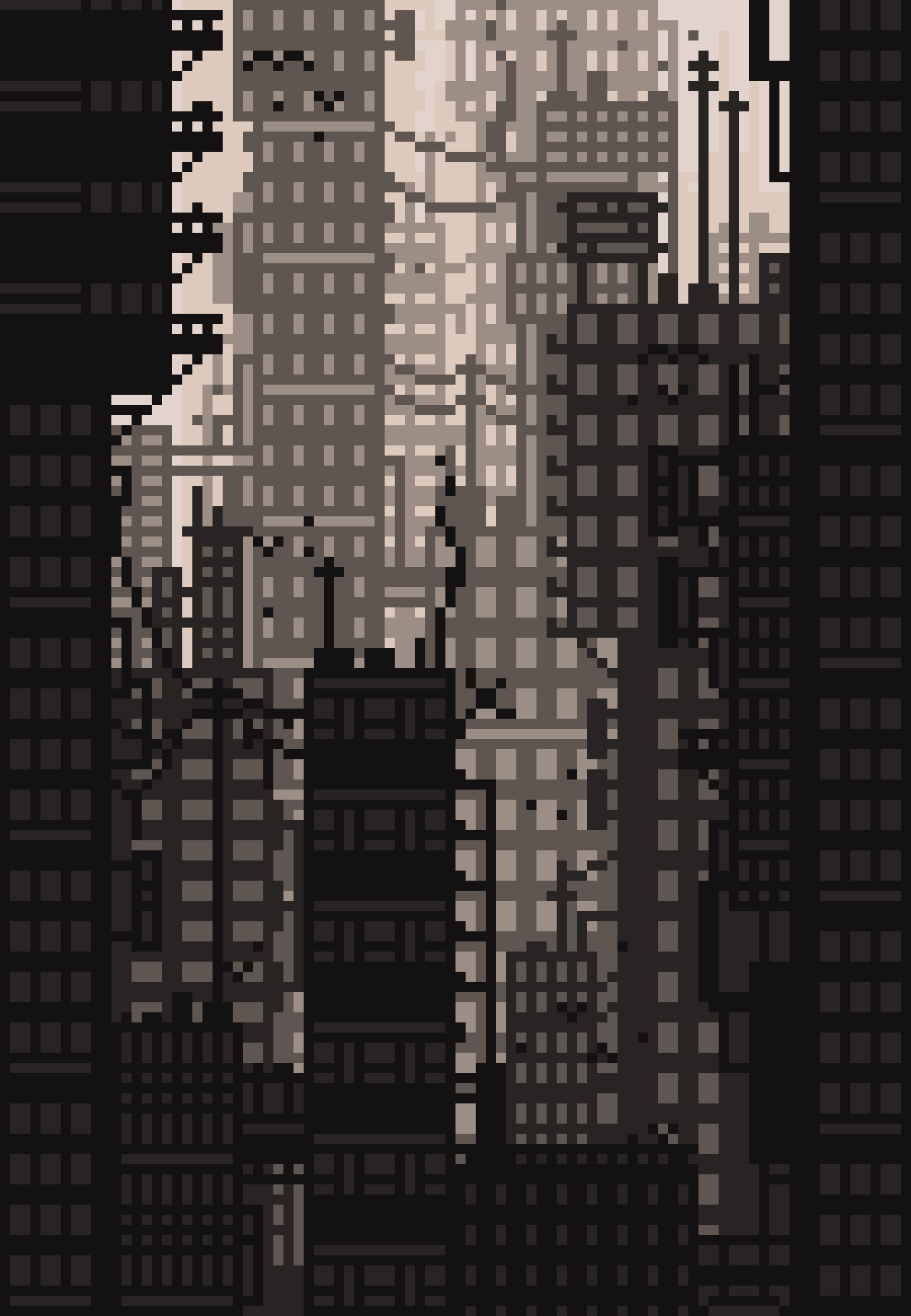 Pixilart - Concrete Spires by EmeraldSerpent
