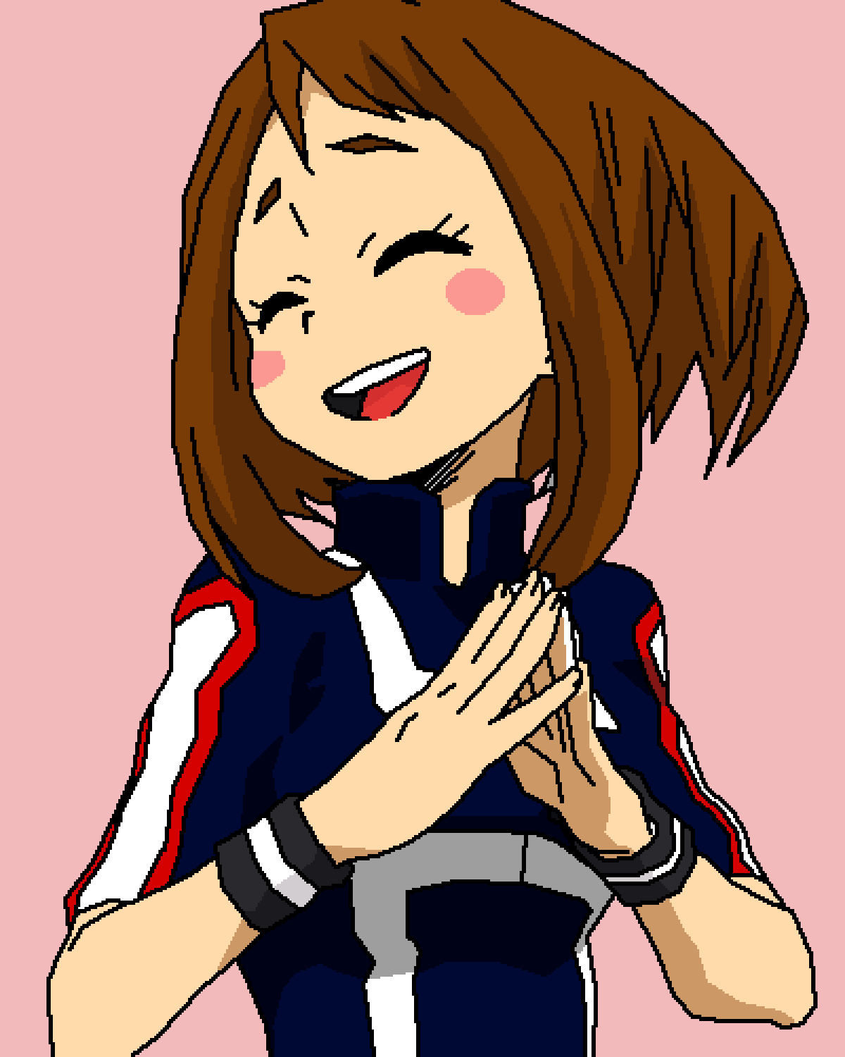 Pixilart - Ochako Uraraka Base by autistic-artist