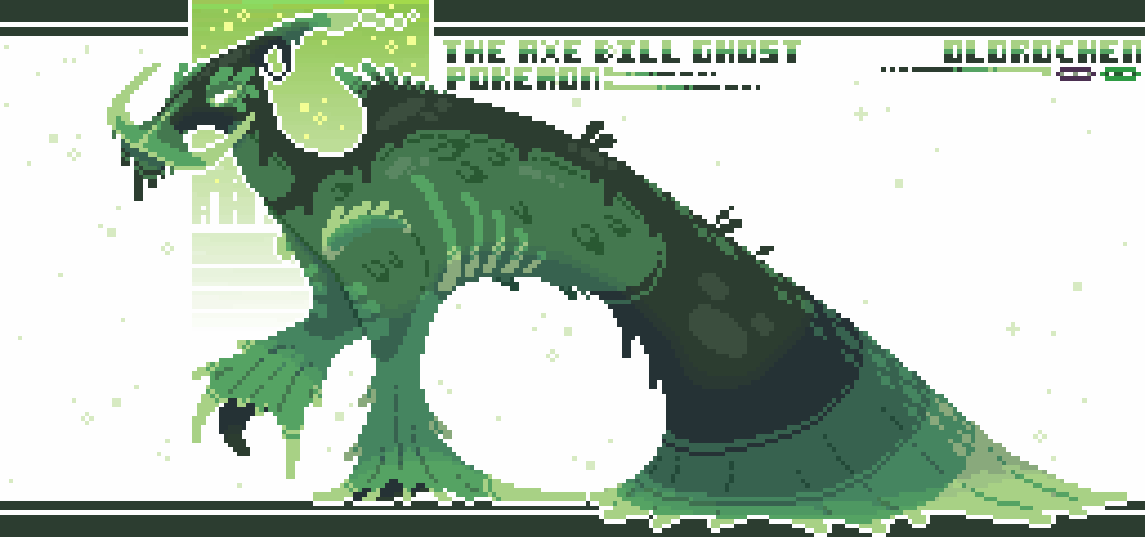 Pixilart - The Axe Bill Ghost Pokémon by EmeraldSerpent