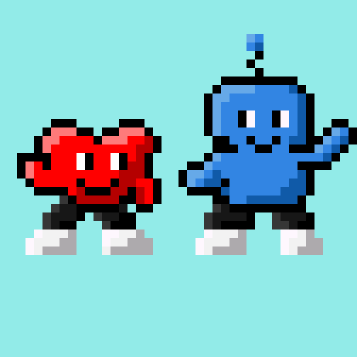 Pixilart - Uu and Gg by macadamionut