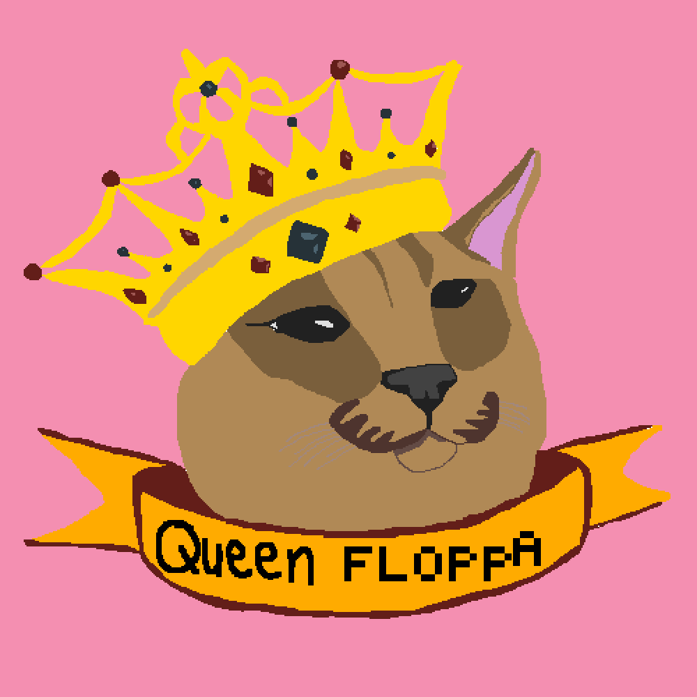 Pixilart - Queen floppa by red-berry